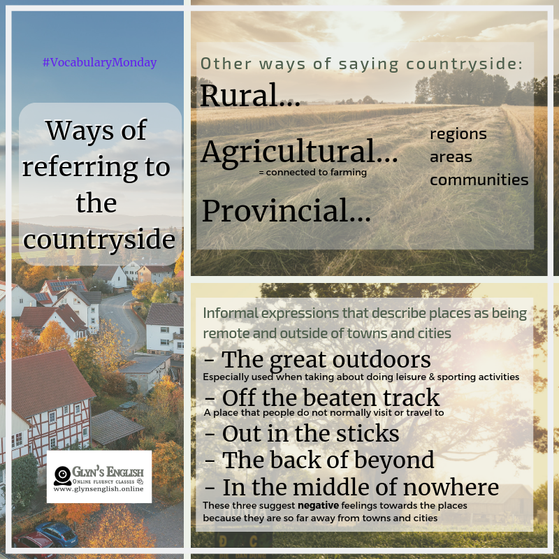 Countryside Vocabulary – Glyn's English Online